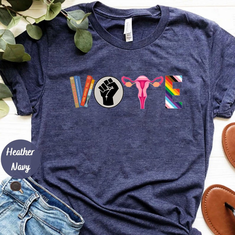 Vote Shirt Banned Books Shirt Reproductive Rights Tee Blm Etsy