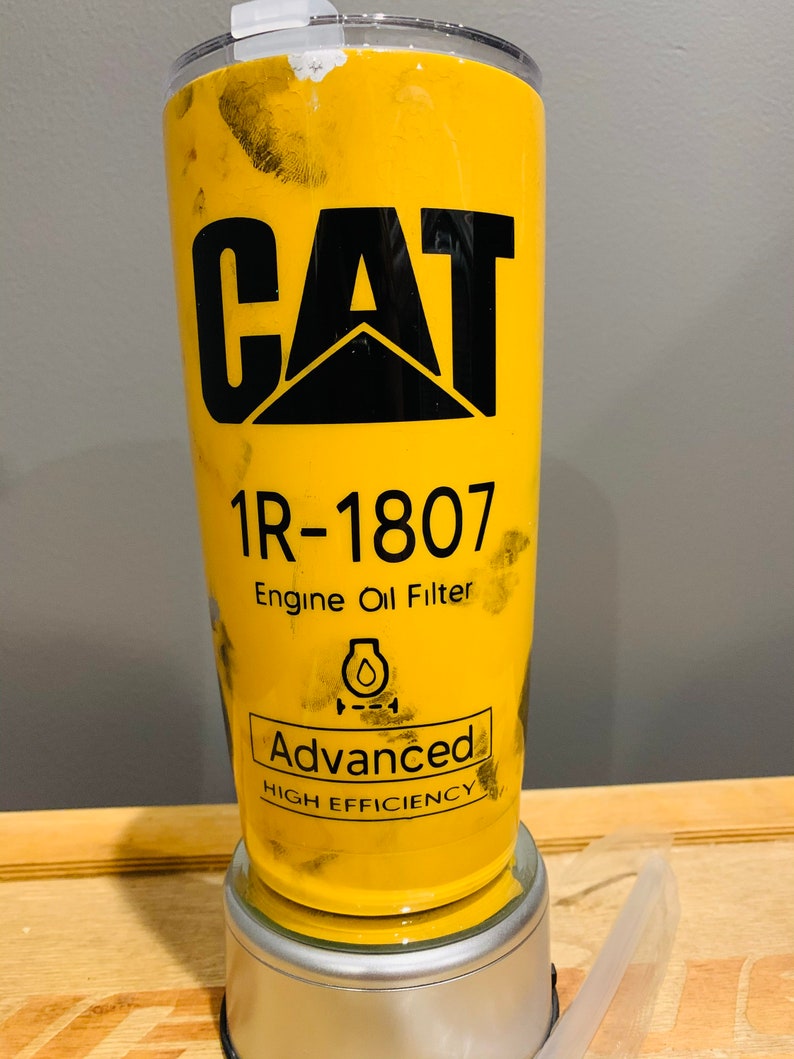 Cat Oil Filter Tumbler - Etsy