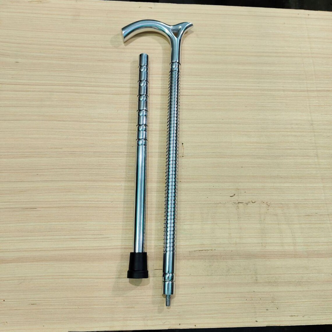 Stainless Steel Walking Cane: Ergonomic Grip, Anti-slip Tip - Etsy Canada