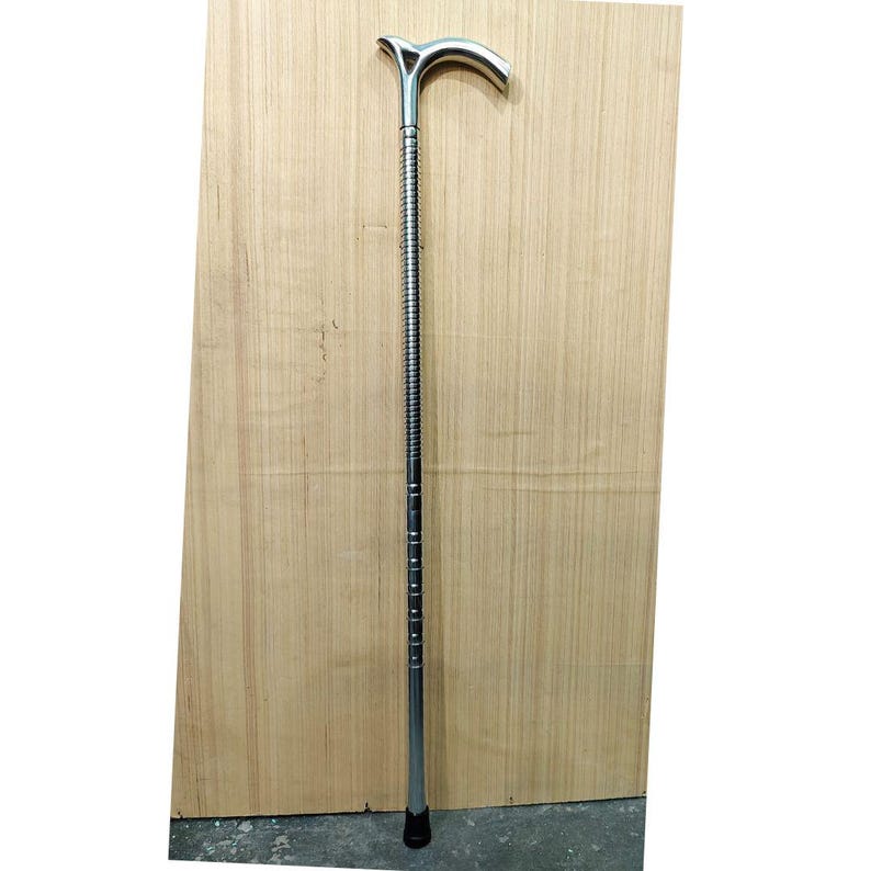 Stainless Steel Walking Cane | Ergonomic Silver Metal Cane - Etsy Canada