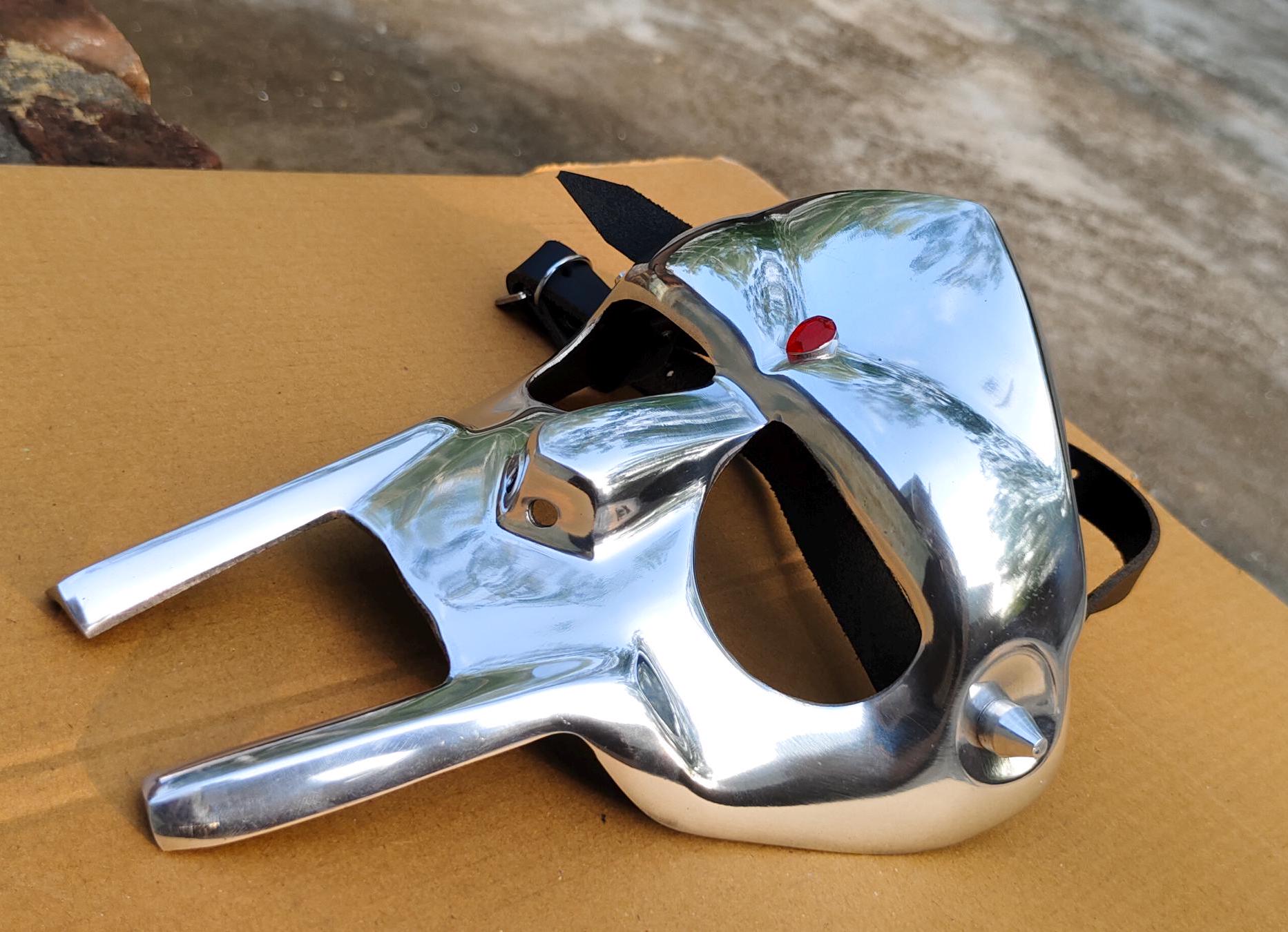 Medieval Gladiator MF Doom Steel Mask Halloween Prop & Cosplay Costume ...