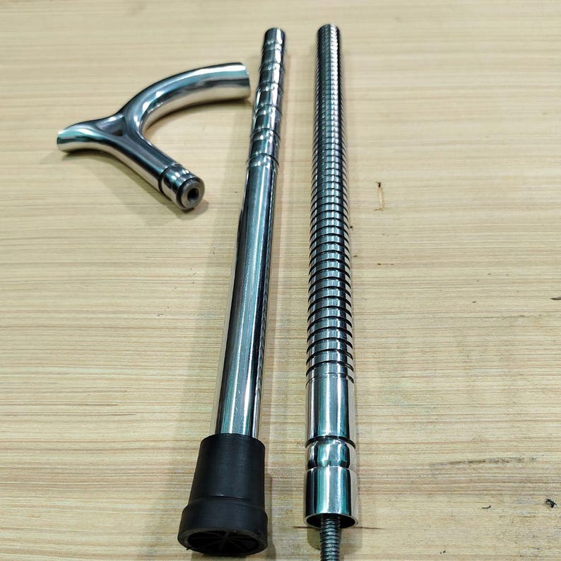Stainless Steel Walking Cane | Ergonomic Silver Metal Cane - Etsy Canada