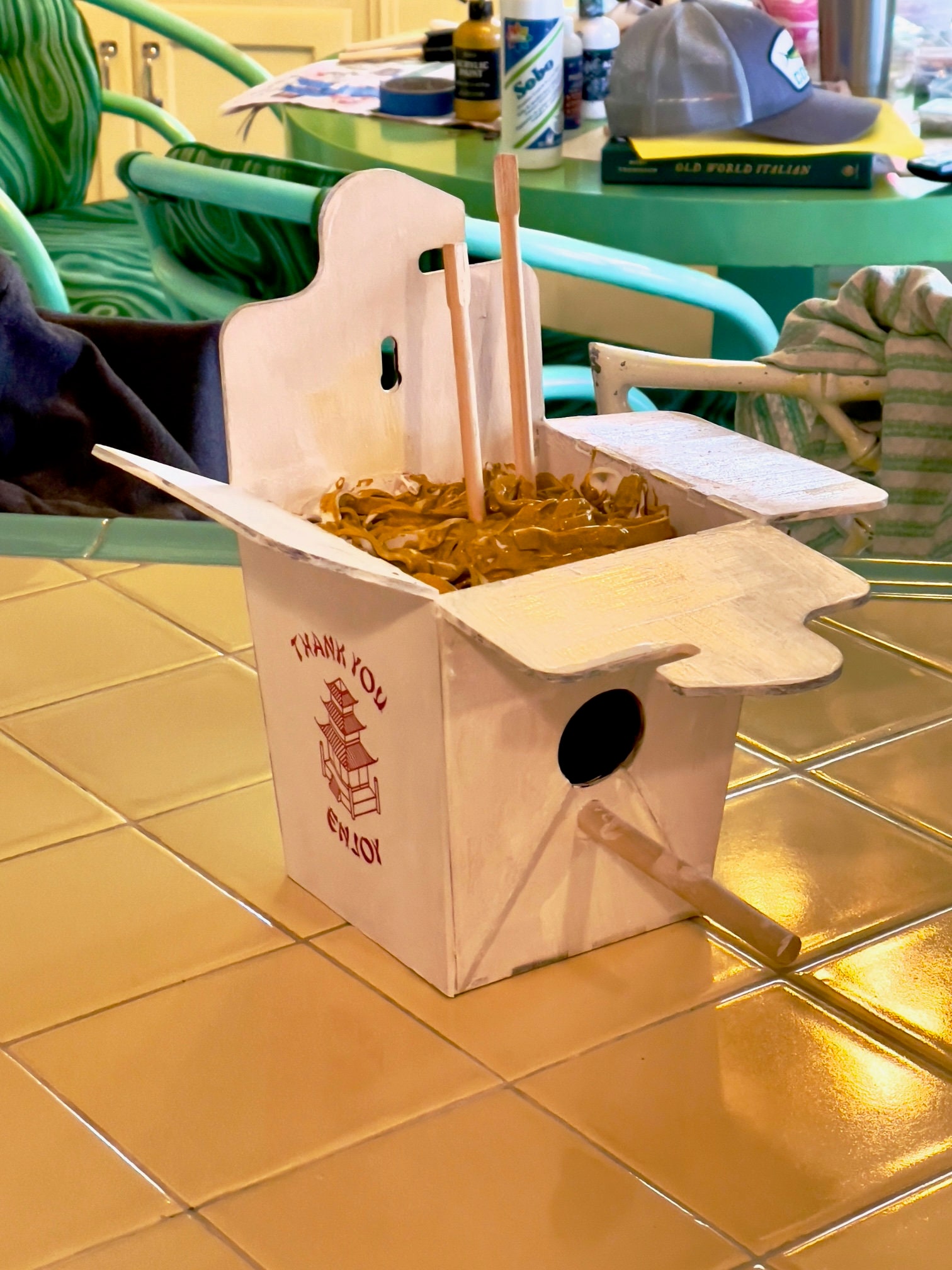 Chinese Food Box Plate