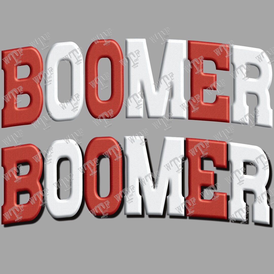 BOOMER 3D PNG - Etsy