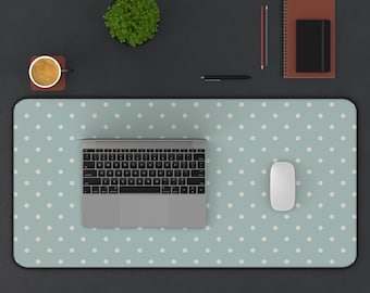Multi Dot Desk Mat, Specks Dots Print Desk Pad, Aesthetic Desk ...