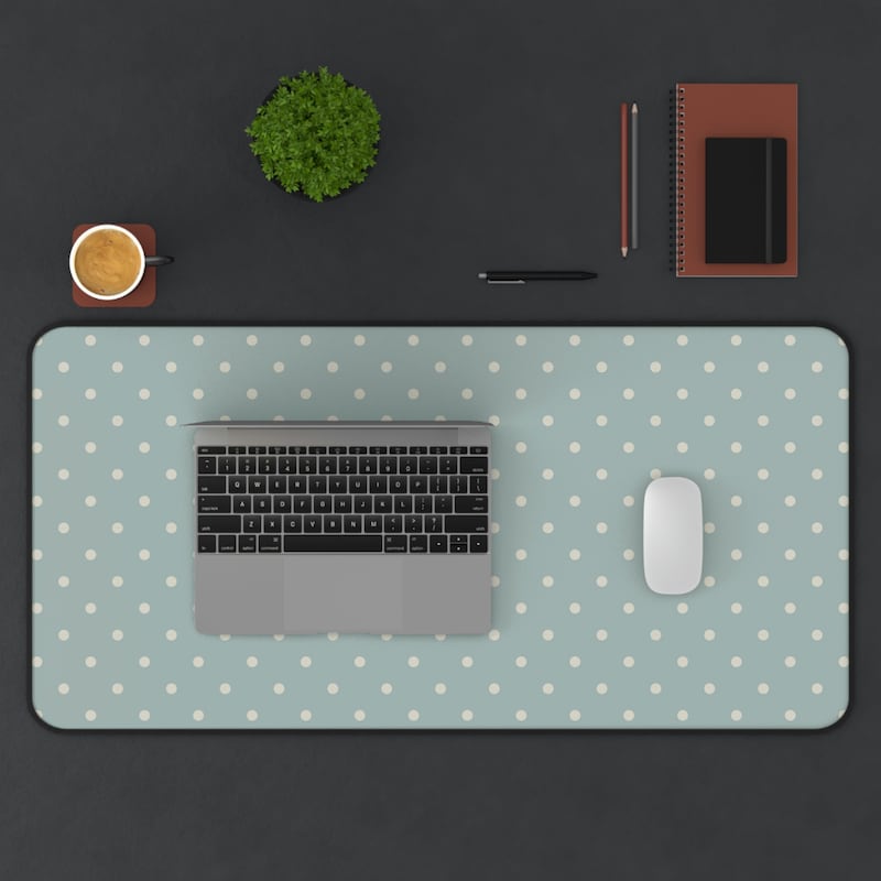 Polka Desk Mat - Etsy