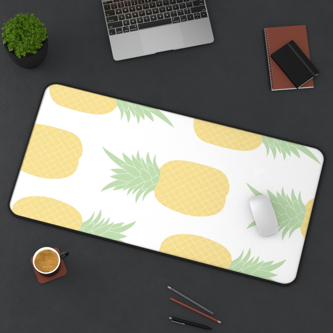 Pineapple Desk Mat| Large Mouse Pad | Desk Accessories | Desk Protector ...