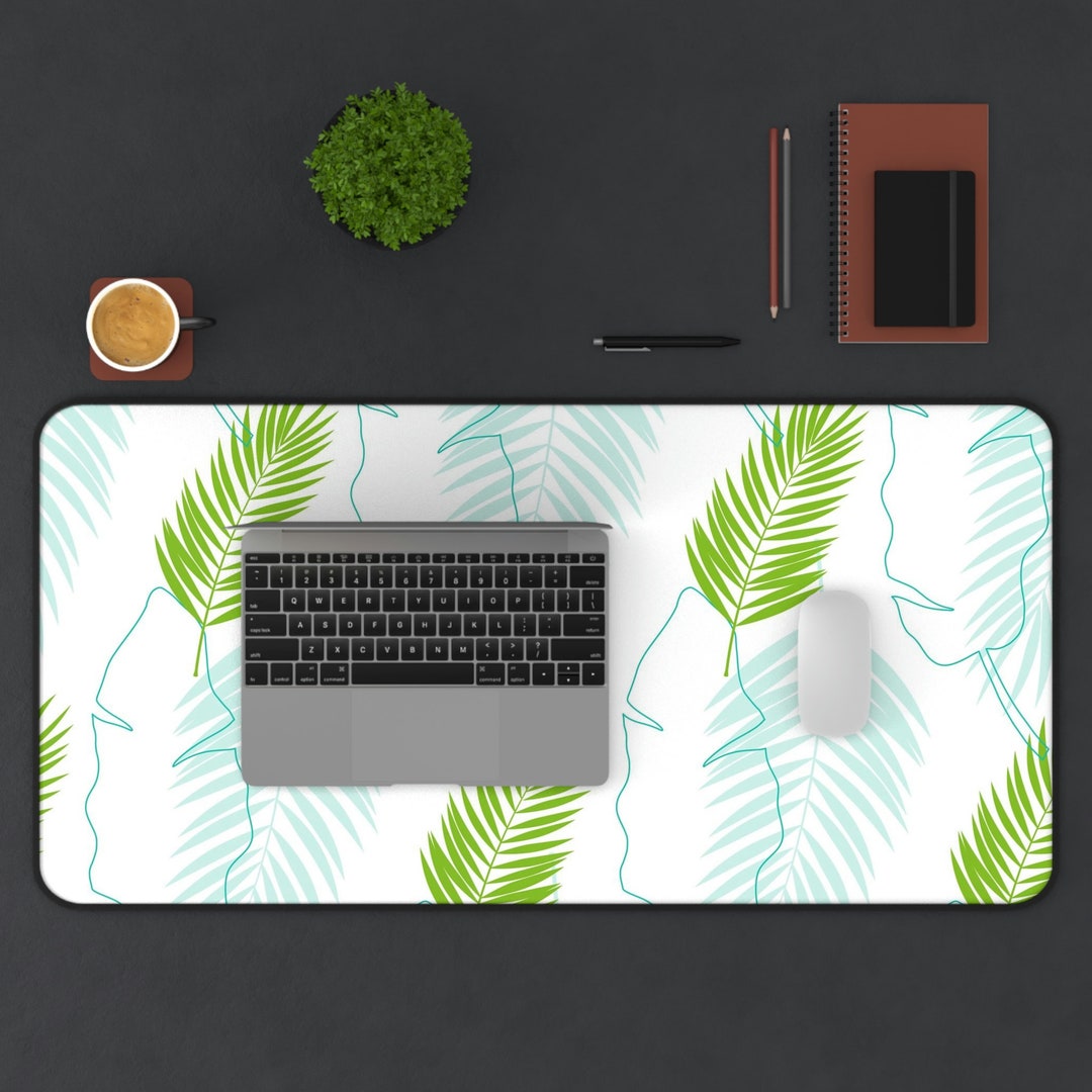 Summer Decor Desk Mat | Office Desk Mat | Minimalistic Design | Cute ...