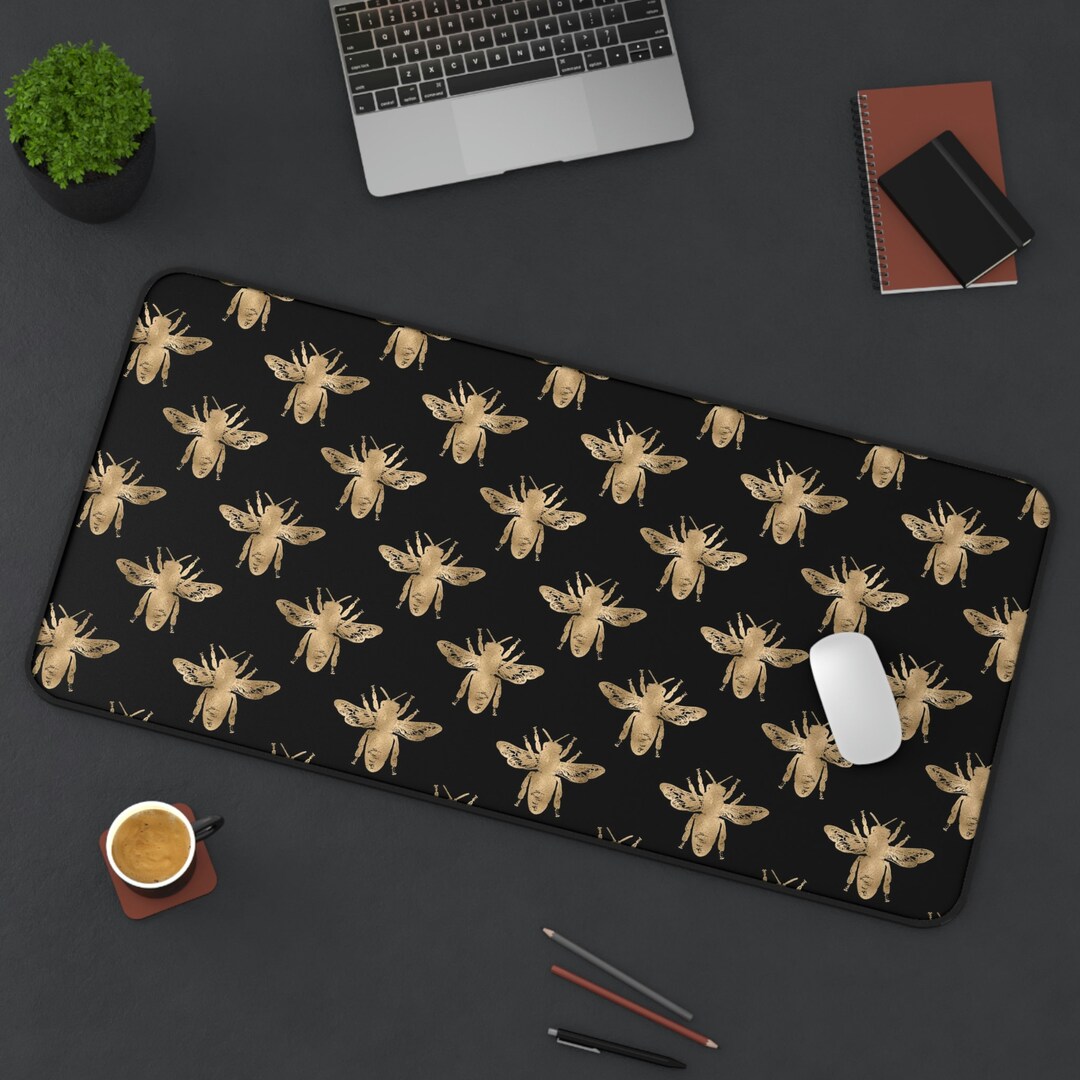 Black and Gold Desk Mat for Office Decor Gift for Mom Gift for Home ...
