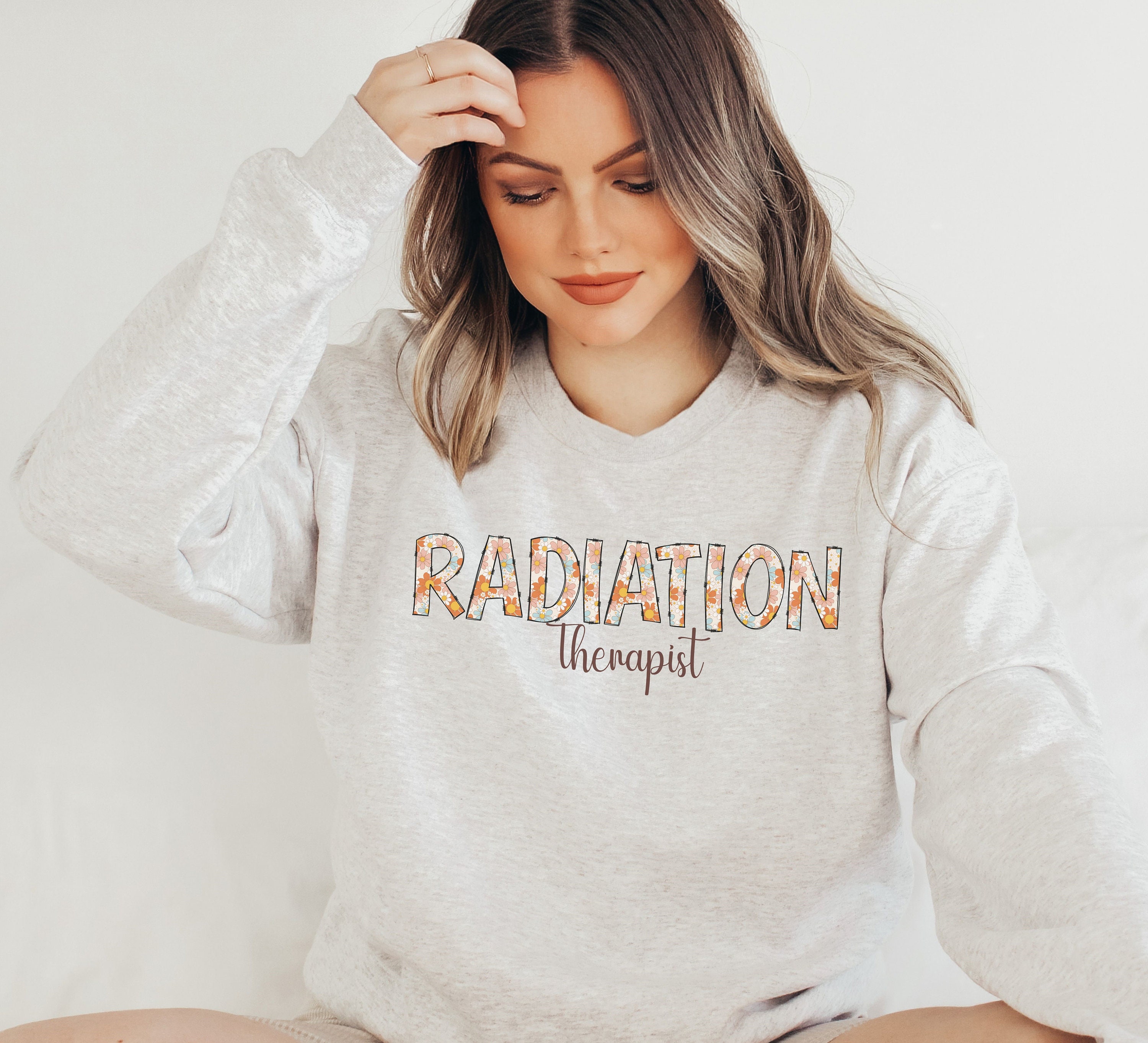 Radiation Therapy | Radiation Therapist Crewneck Sweatshirt Gift ...