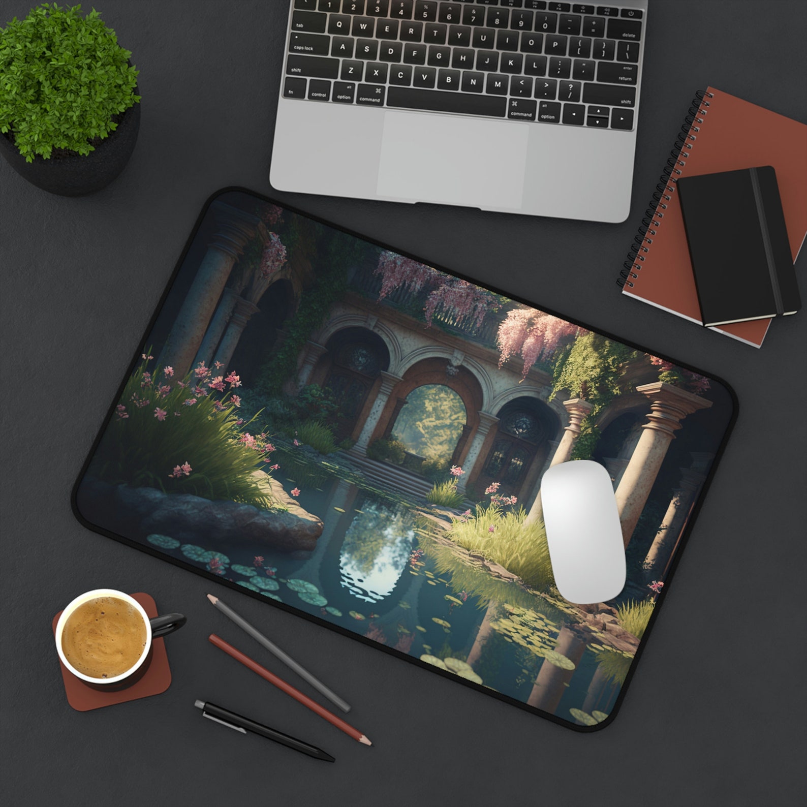 Whimsical Desk Mat for Computer Keyboard Gaming Mousepad for Laptop ...