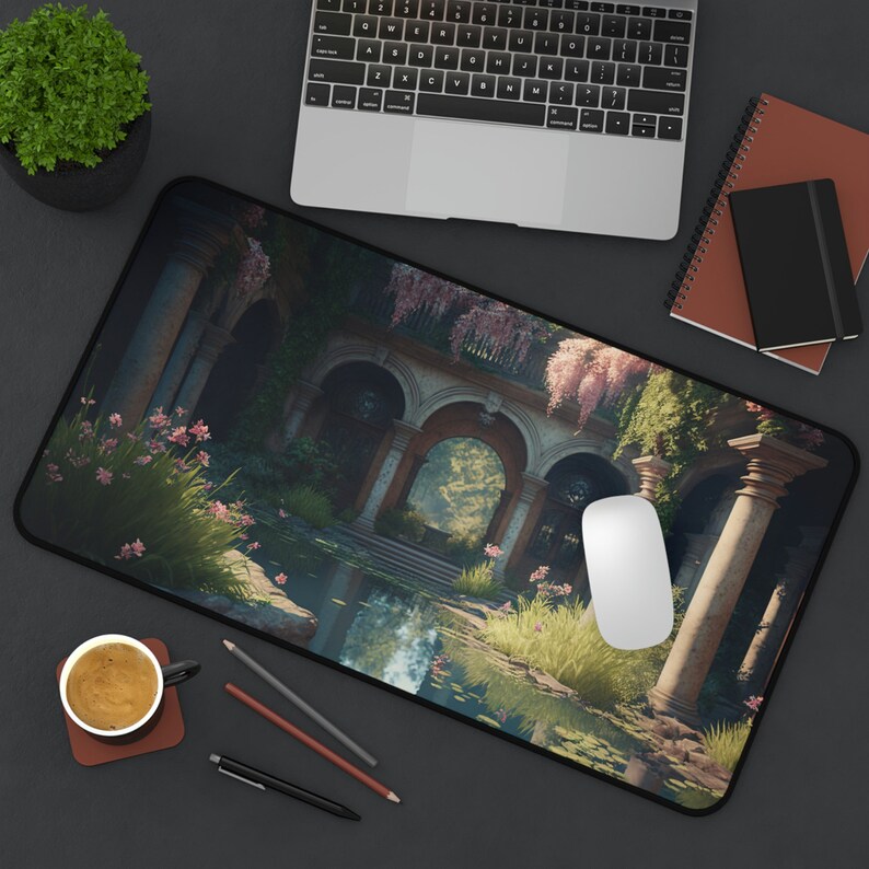 Whimsical Desk Mat for Computer Keyboard Gaming Mousepad for Laptop ...