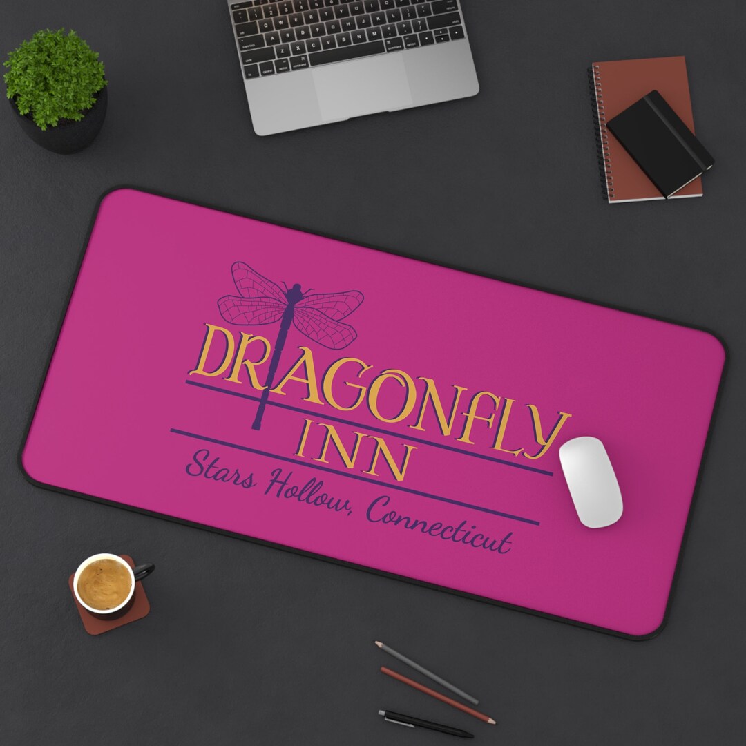 Hot Pink Dragonfly Inn Stars Hollow Gilmore Girls Desk Mat - Etsy