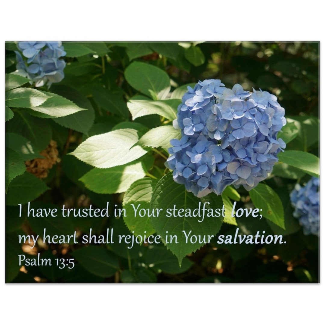 Christian Wall Art, Steadfast Love Canvas, Scripture Art, Bible Verse ...