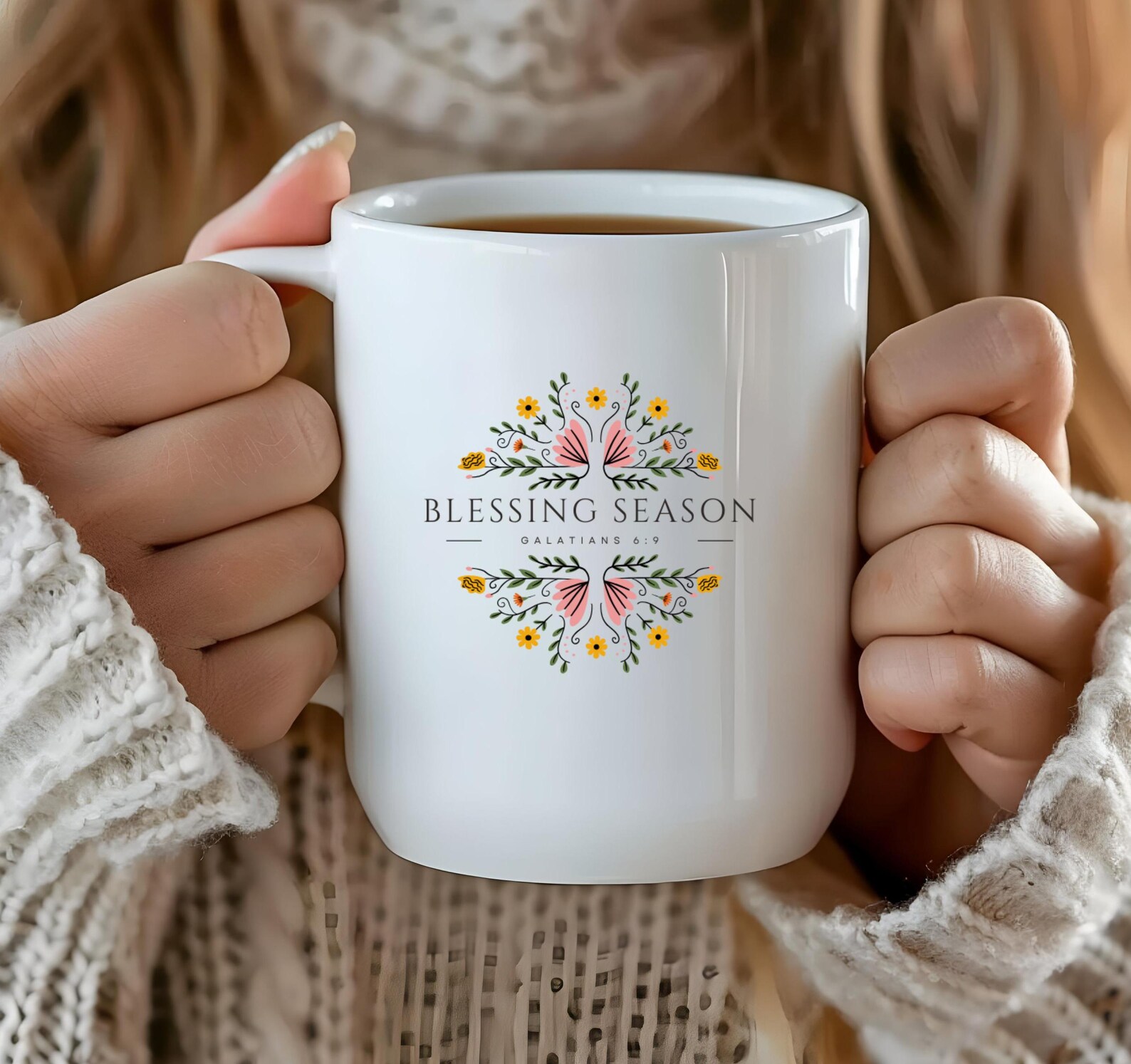 Religious Ceramic Mug, Christian Bible Verse Drinkware, Inspirational ...