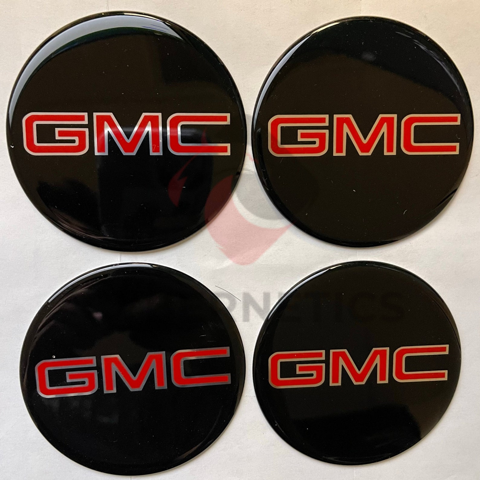 4 Wheel Center Cap Logo Sticker Decal Emblem Black 3.5 88mm Gmc 1500 ...