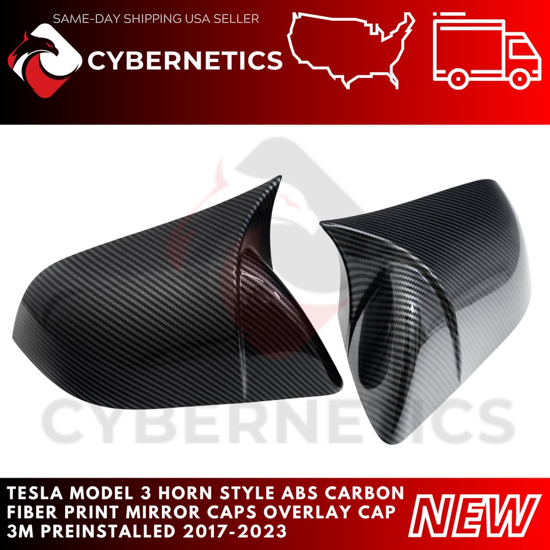 2017-2023 Tesla Model 3 Horn Style ABS Carbon Fiber Print - Etsy