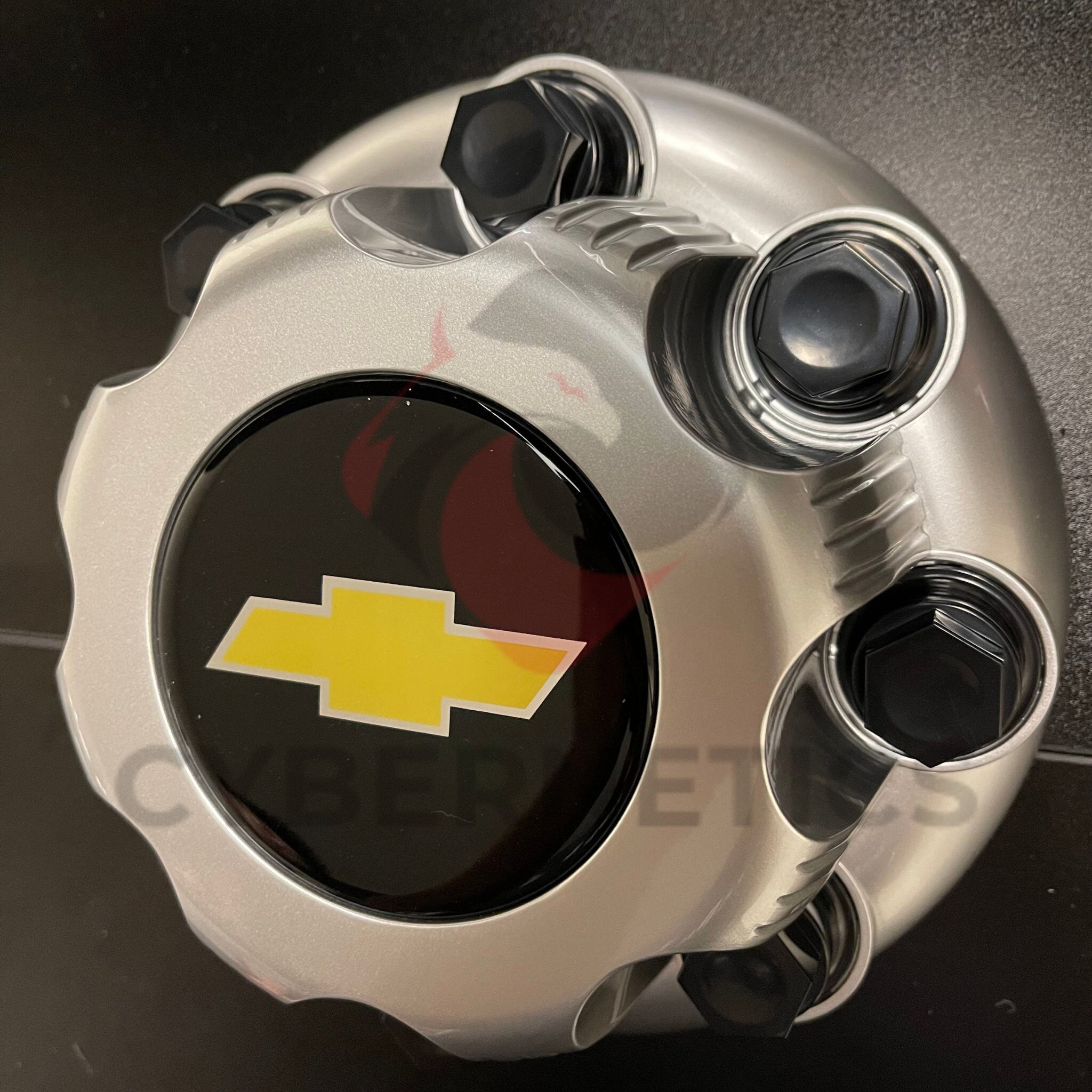 new-4pc-matte-silver-8-lugs-chevy-center-wheel-caps-silverado-etsy