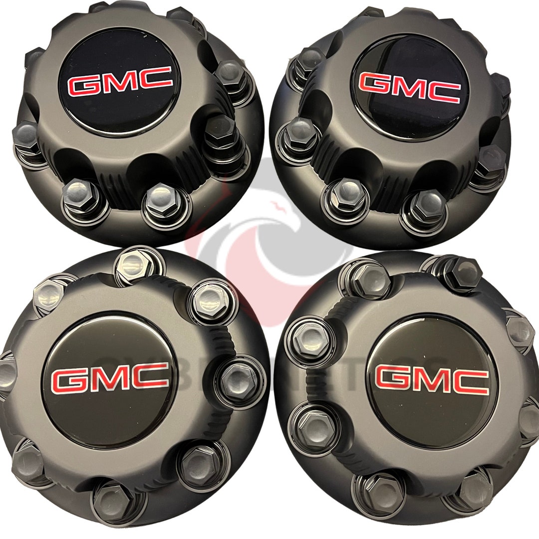 NEW Set of 4 Matte Black 8 Lugs GMC Sierra Yukon Suburban Van 2500 3500 ...