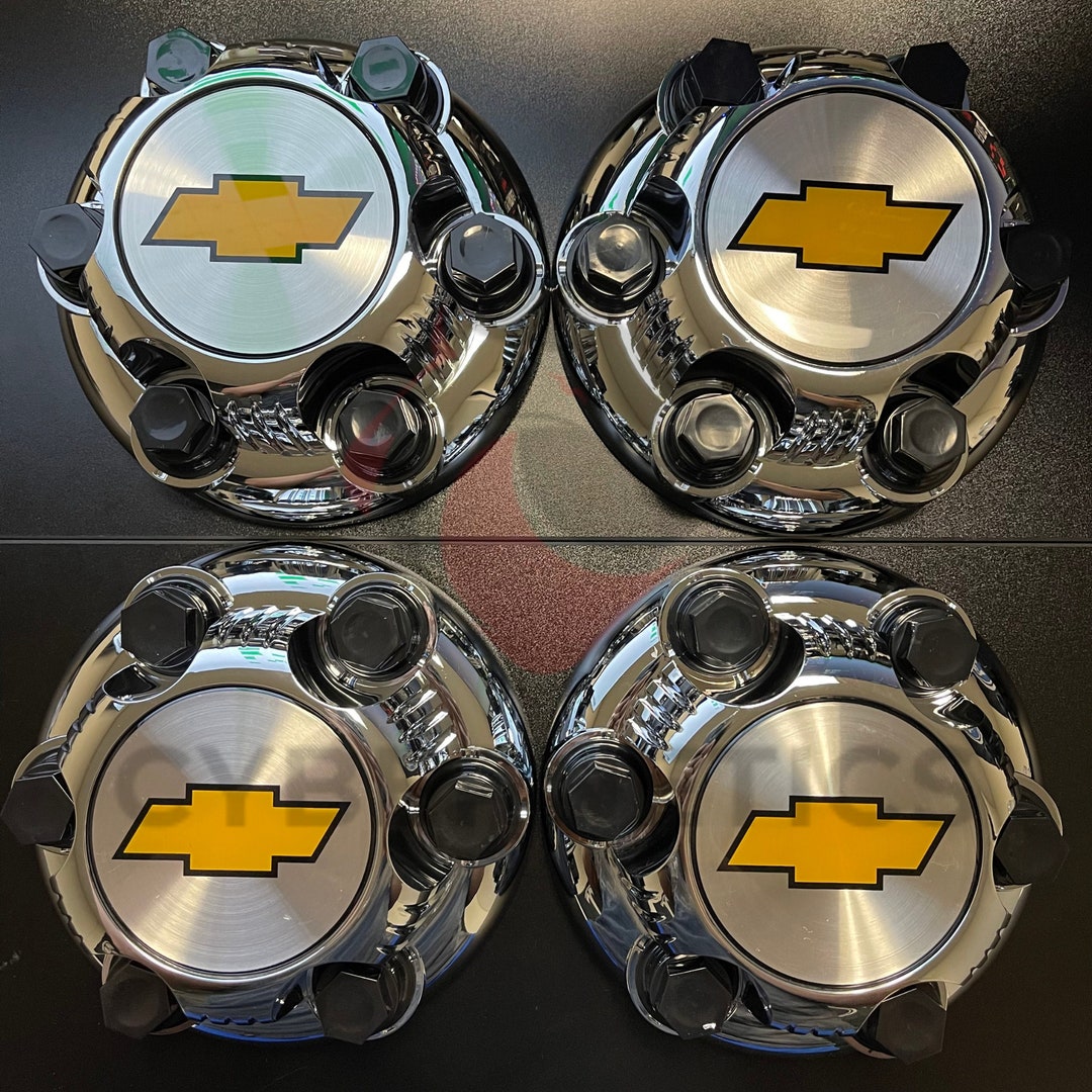 4pc New Chey Chrome 6 Lug Center Hub Caps Silverado 1500 Tahoe - Etsy