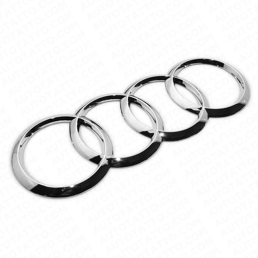 For Audi Rings Chrome Rear Trunk Lid Badge Logo Emblem Fits for A1 A3 ...