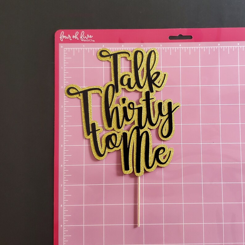 Talk Thirty to Me Cake Topper or Centerpiece Pick - Etsy