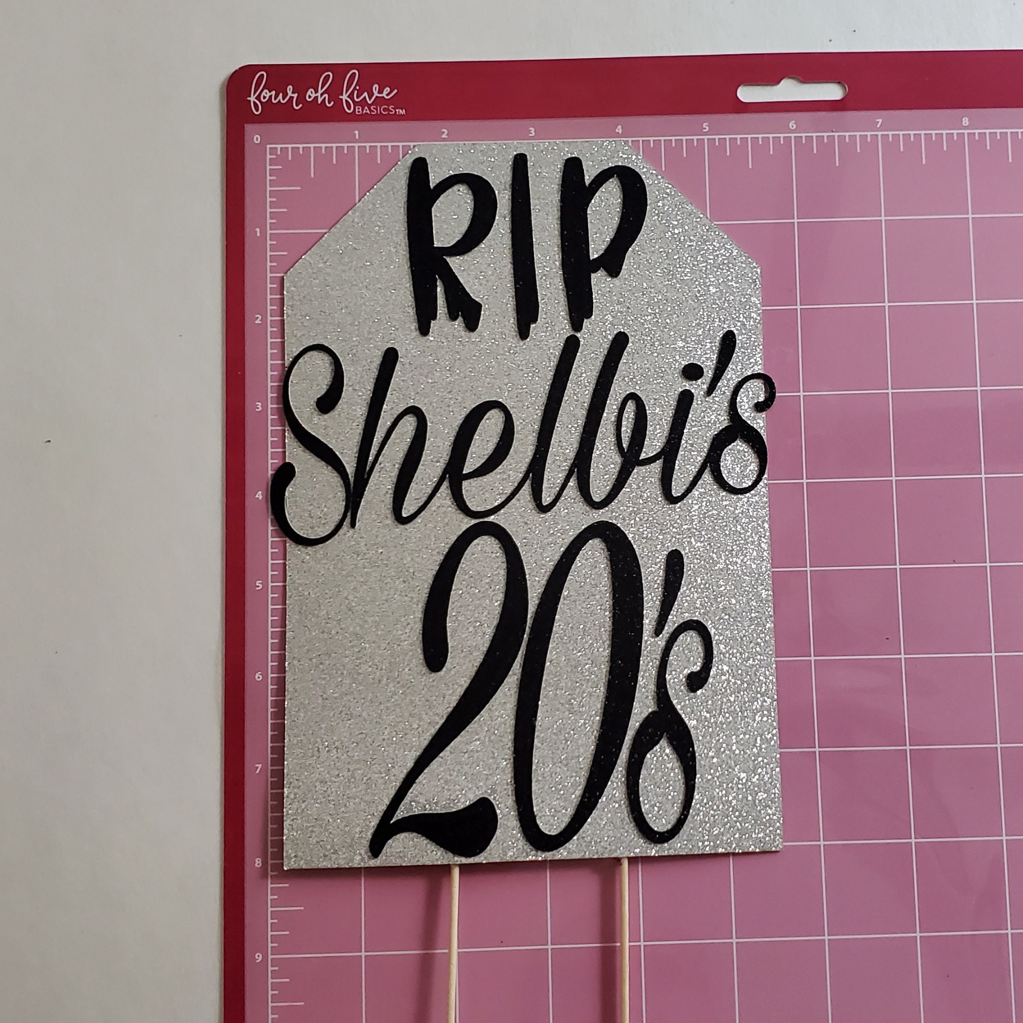 RIP 20's Personalized 30th Birthday Cake Topper or Centerpiece Pick - Etsy