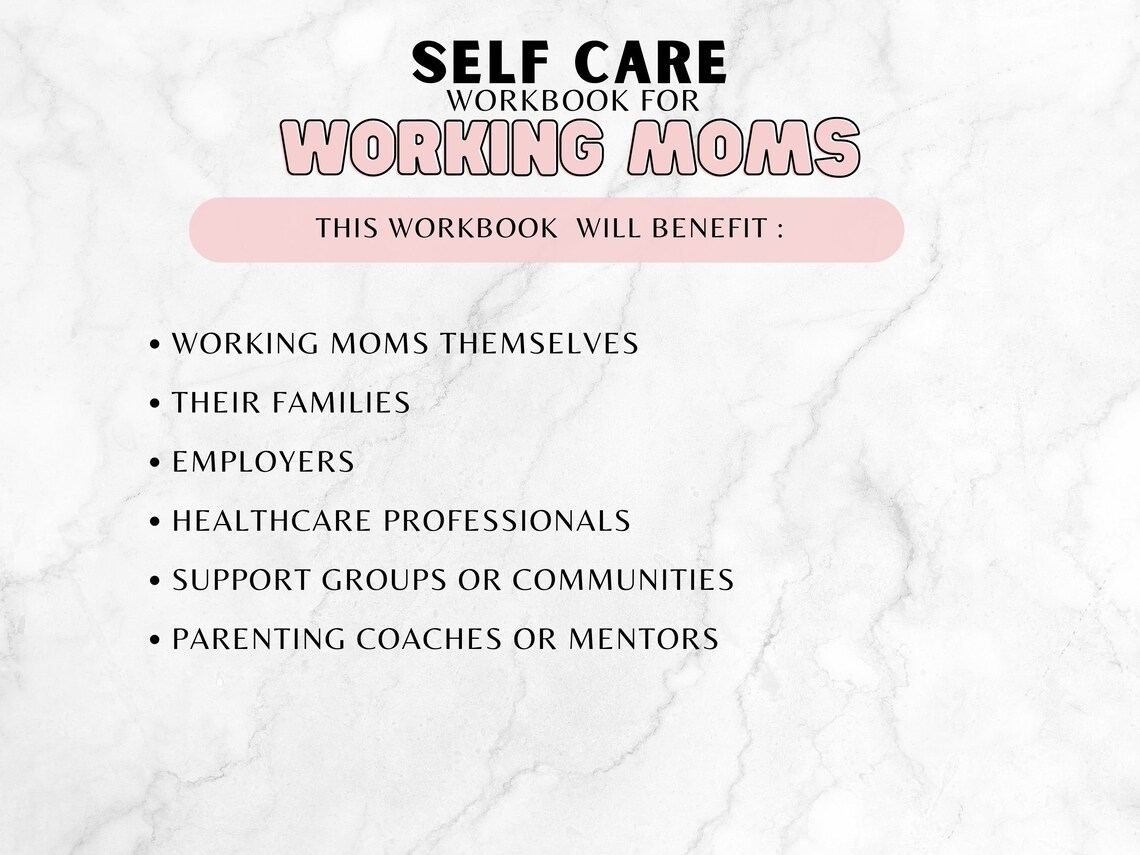 Self Care Checklist for Super Moms & Working Mom Motherhood ...