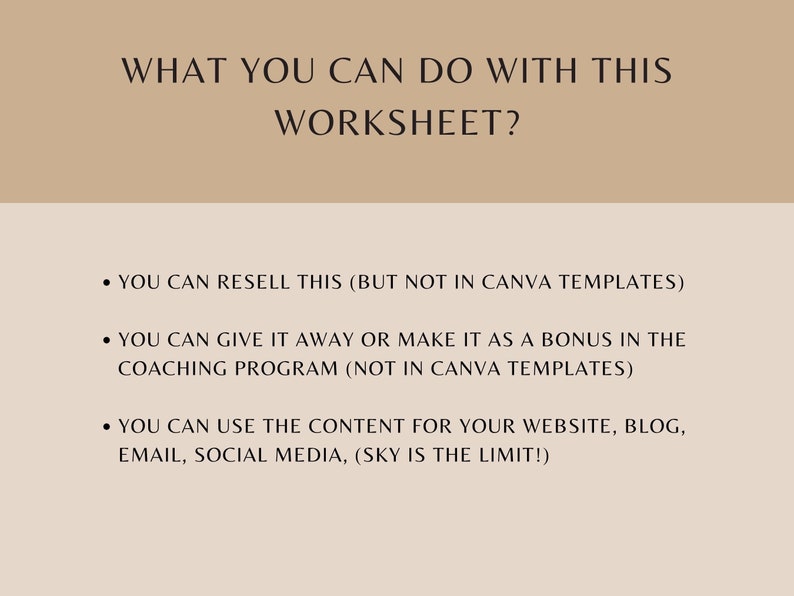 Coaching Session Worksheets / Toolkit / Worksheet Templates Client ...