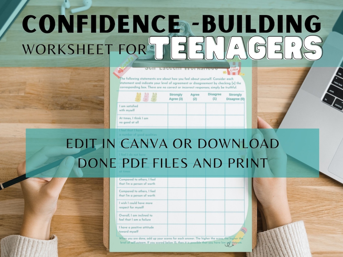 Empower Teenage Confidence: Transformative Worksheets for Building Self ...