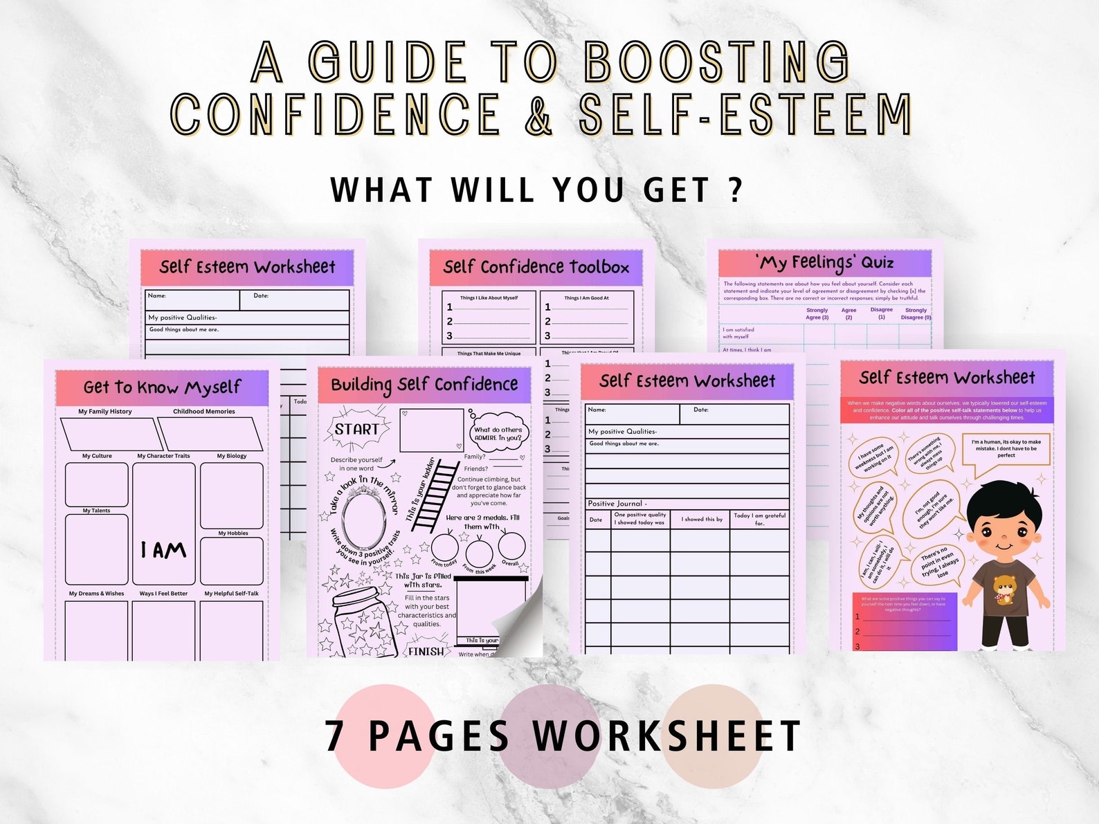 Confidence & Self Esteem Guide Done for You Rebrandable Coaching Program Workbook for Self Love ...