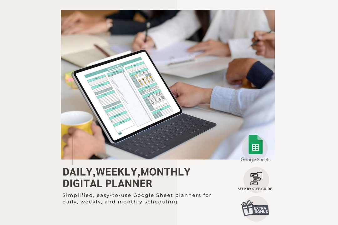 To Do List | Google Sheet Spreadsheet | Daily Weekly Monthly Digital ...