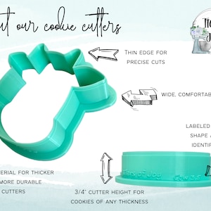 Graduation Cap Cookie Cutter - Graduation - School - 3D Printed Cookie ...