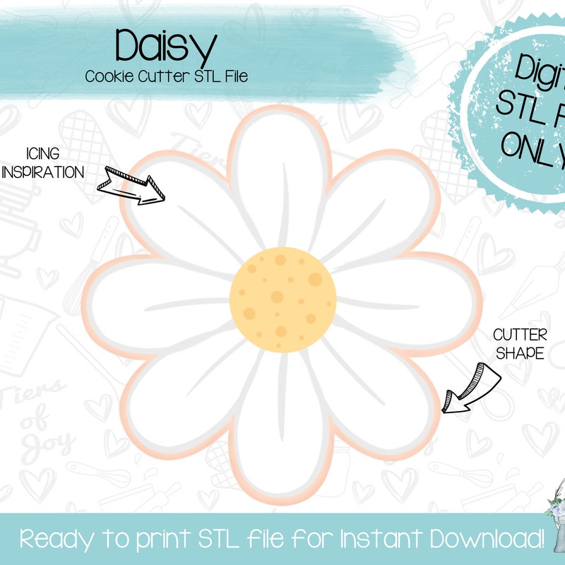 Daisy Cookie Cutter 3d Print - Etsy UK