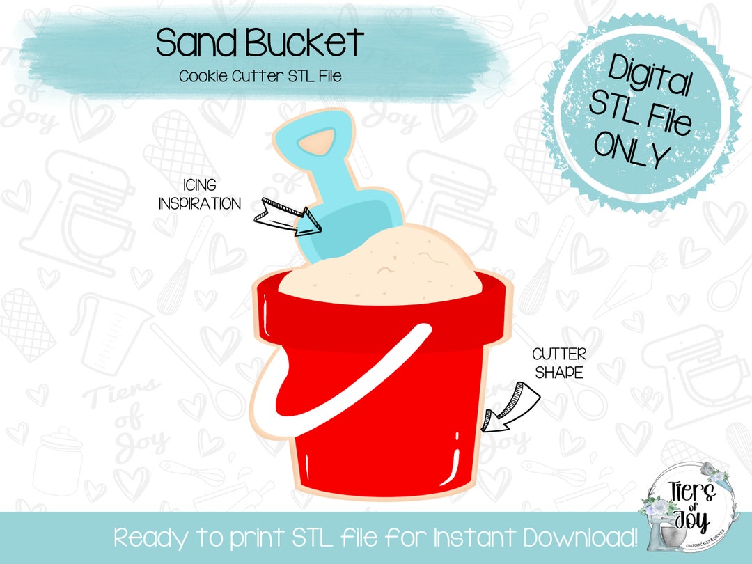 Sand Bucket Cookie Cutter STL – 3D Printer File (digital Download) - Etsy
