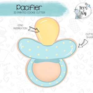 Baby Pacifier Cookie Cutter - Baby Shower - 3D Printed Cookie Cutter - Etsy