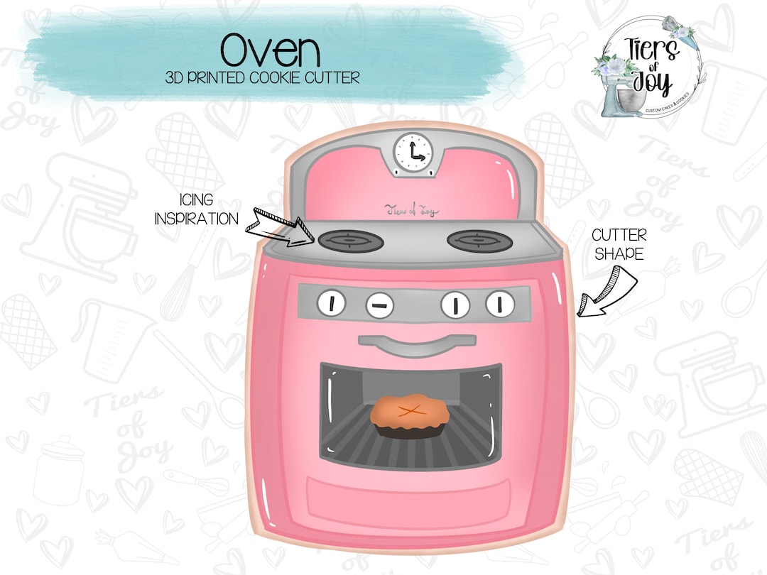 Oven / Stove Cookie Cutter - Baker / Kitchen - 3D Printed Cookie Cutter ...