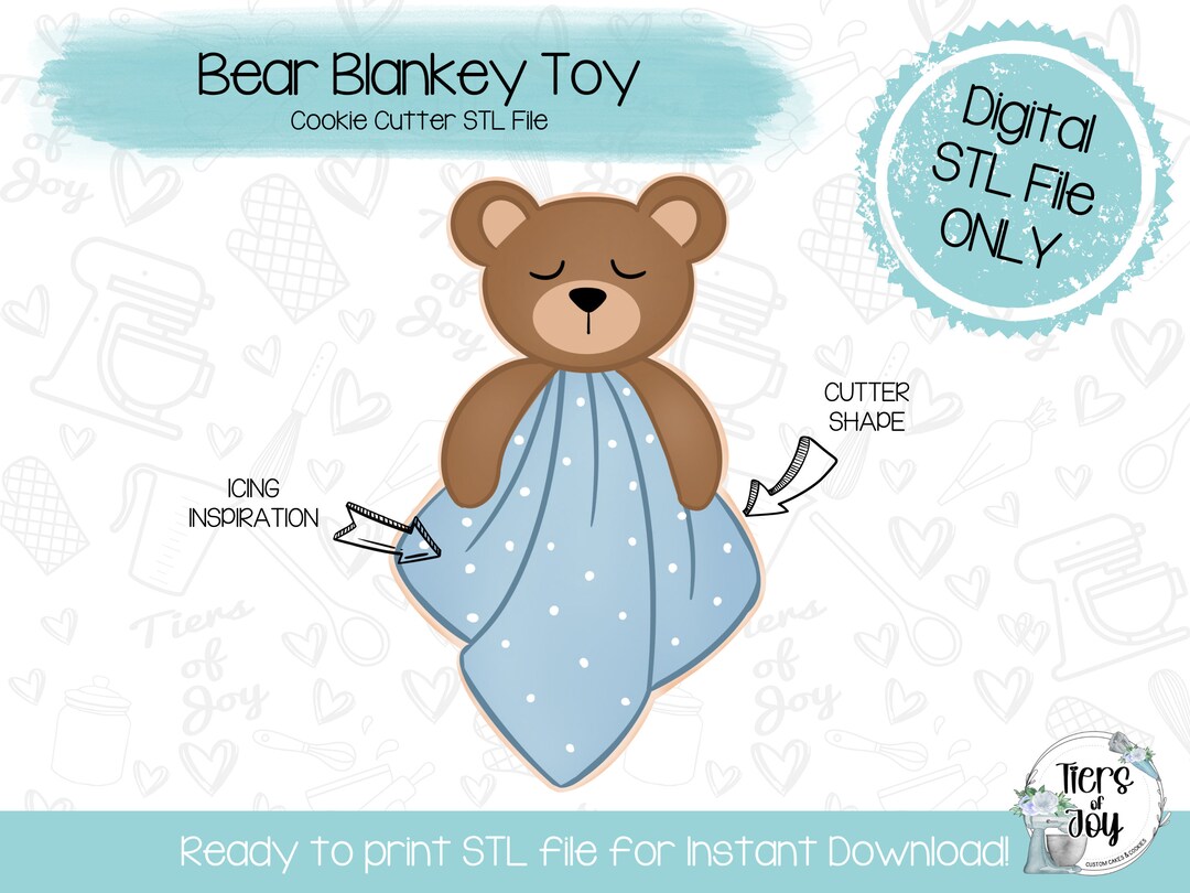 Bear Blanket Cookie Cutter STL – 3D Printer File (digital Download) - Etsy