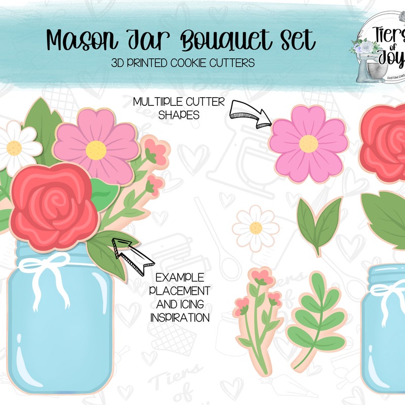 Mason Jar Cookies - Etsy