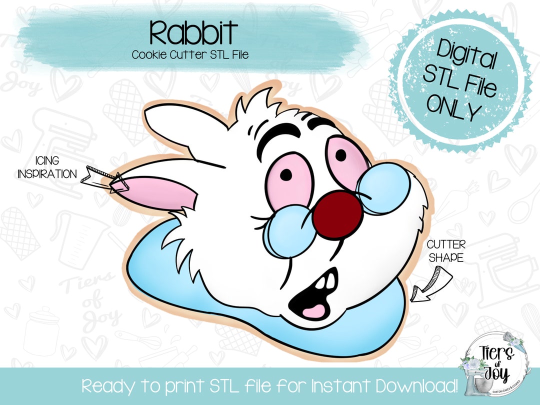 Rabbit Cookie Cutter STL – 3D Printer File (digital Download) - Etsy