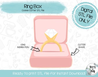 Ring Box Cookie Cutter STL - Etsy