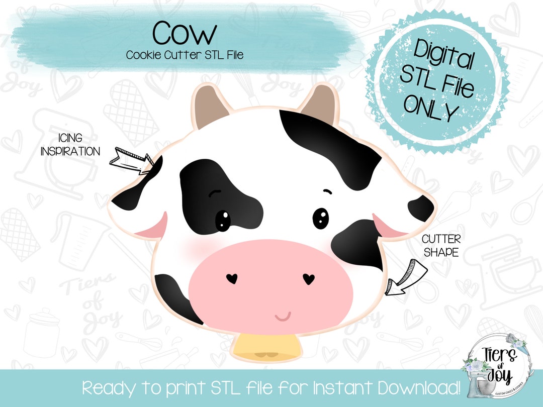 Cow Cookie Cutter STL – 3D Printer File (digital Download) - Etsy