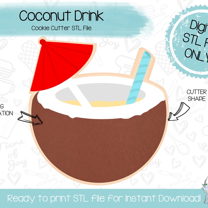 Coconut Print - Etsy