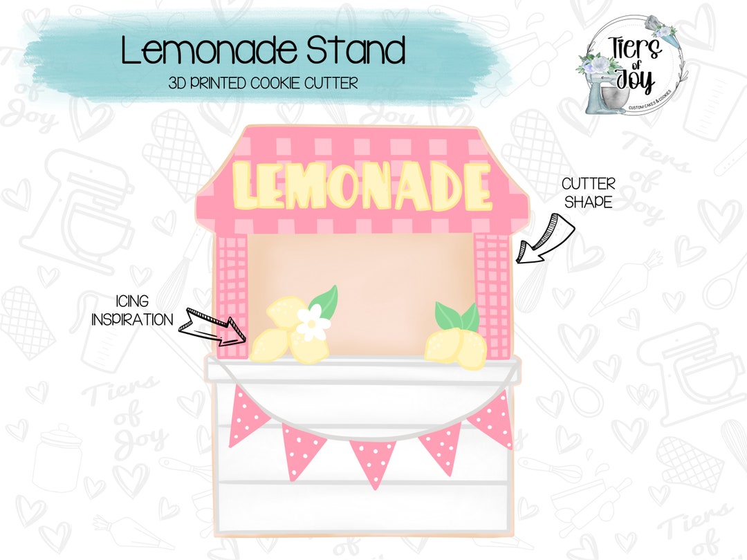 Lemonade Stand Cookie Cutter - Summer - 3D Printed Cookie Cutter - Etsy