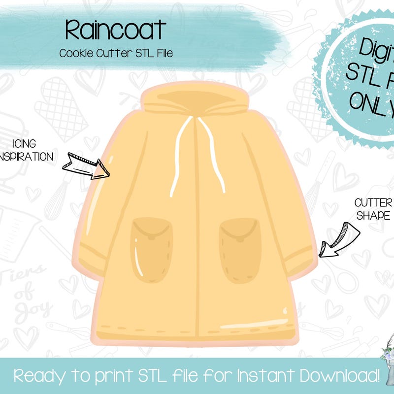 Raincoat Cookies - Etsy
