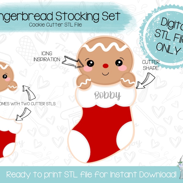 Gingerbread Stocking - Etsy