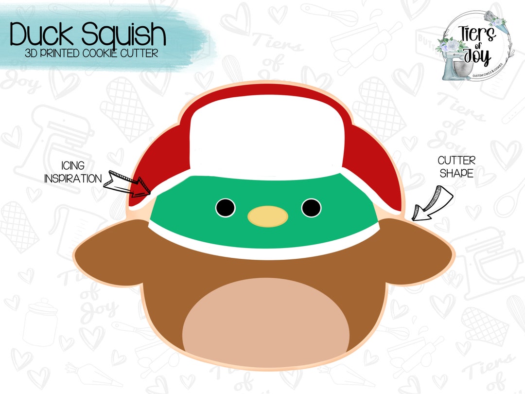 Duck Squish Cookie Cutter Squishmallow Christmas 3D - Etsy