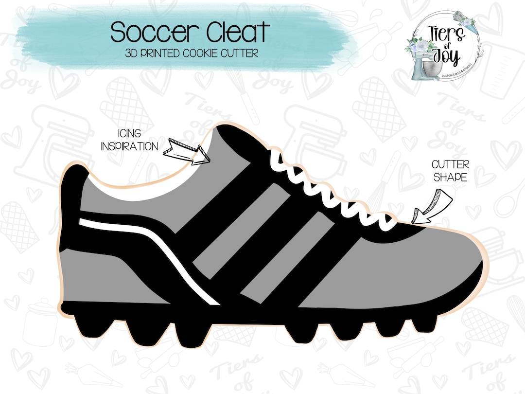 Soccer Cleat Cookie Cutter - Sports - Soccer - 3D Printed Cookie Cutter ...