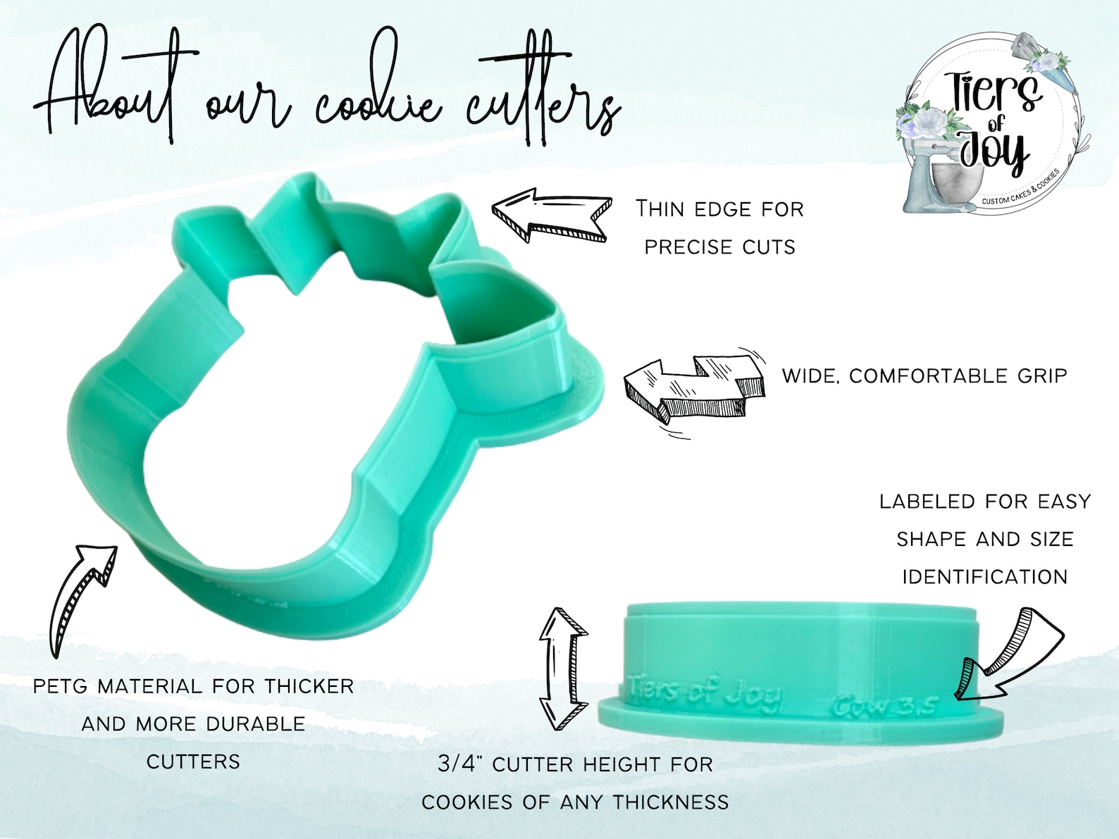 Wonderland Cutter Set of 10 - Alice in Onederland - 3D Printed Cookie ...