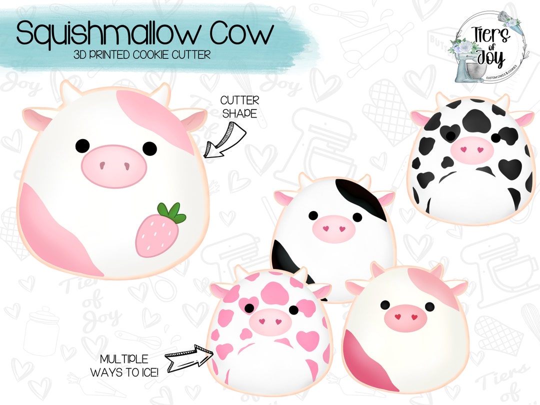 Cow Squish Cookie Cutter Squishmallow 3D Printed Cookie Cutter - Etsy